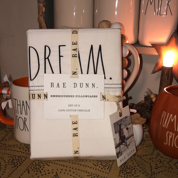 Rae Dunn | Bedding | Rae Dunn Dream Set Of 2 Standard Embroidered ...
